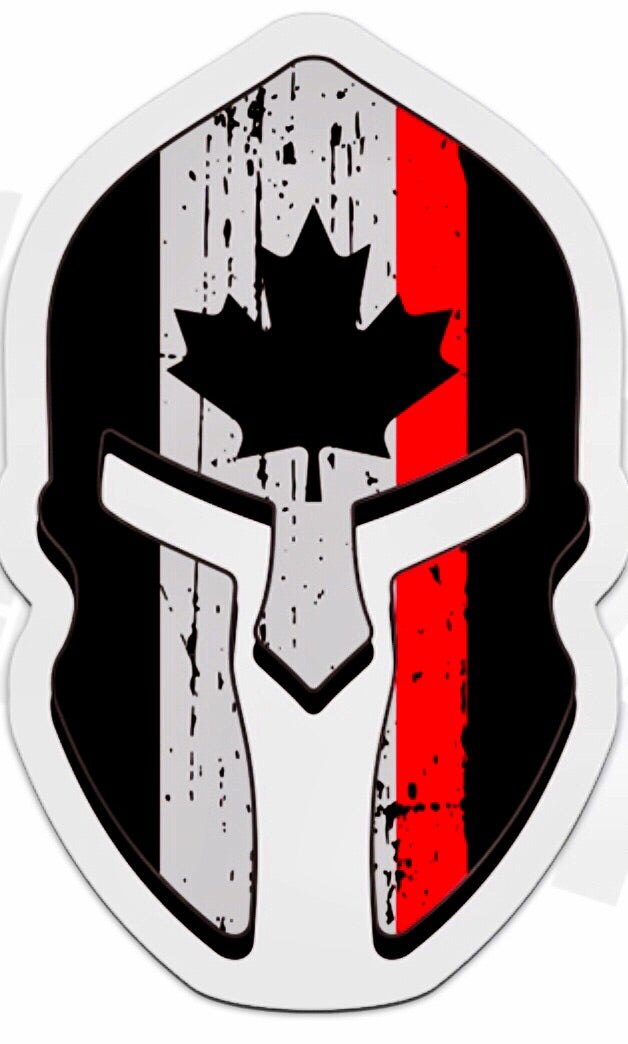 Thin Red Line Canada Firefighter Spartan Decal / Sticker – The Thin ...
