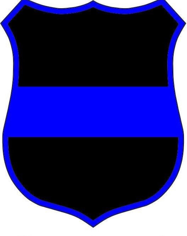 Reflective Thin Blue Line Badge Window Decal – The Thin Blue Line Canada