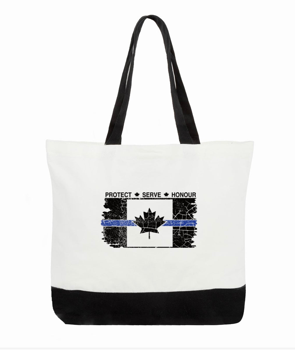 Thin Blue Line Canada Large Cotton Tote Bag – The Thin Blue Line Canada